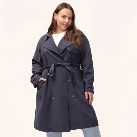 Commonry | Jackets & Coats | Commonry The Effortless Drape Trench Navy ...